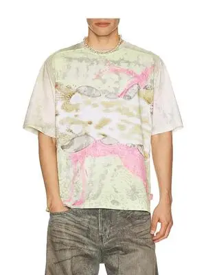 DIESEL® Clint Tee In Mint - Multi