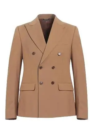 DANIELE ALESSANDRINI Double-breasted Blazer - Camel