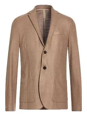 Harris Wharf London Single-breasted Linen-cotton Blazer - Brown