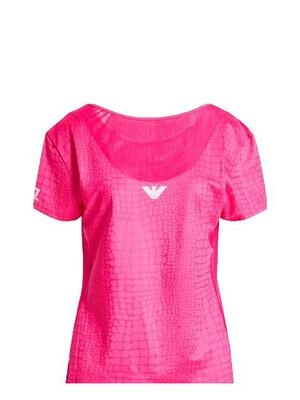 EA7 T-shirt Size Polyester, Elastane - Fuchsia