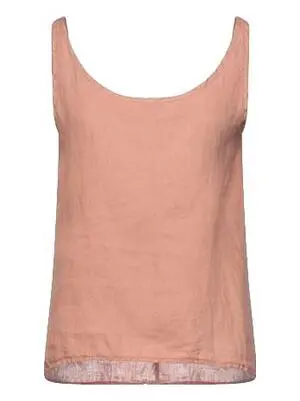 Crossley Linen Sleeveless Scoop Neck Top - Blush