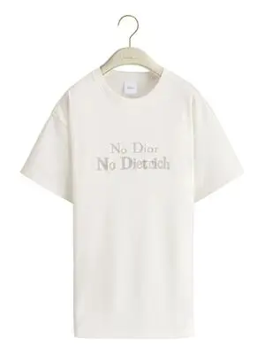 Dior T-shirt With Lettering - White Cotton Jersey