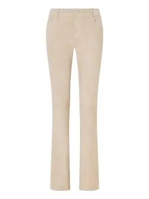 Stouls Pawlonia Suede Flared Pants Gray