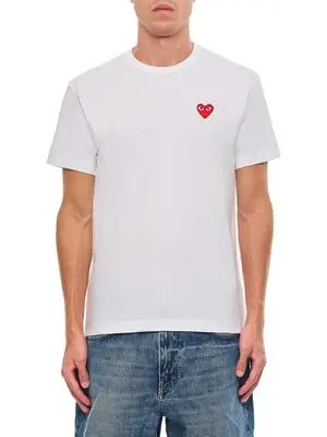 Play Comme Des Garcon T-shirt With Logo - White