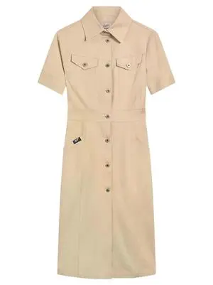 PENCE 1979 Button Pocket Shirt Dress - Neutrals