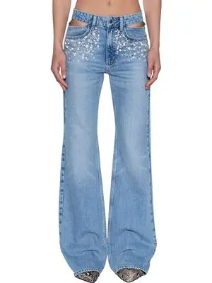 Ksubi Frontier Soho Kulture Krystal Bootcut Jeans - Denim