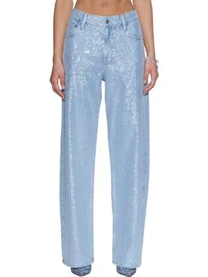 Ksubi Empire Jean High Rollers Embellished Straight-leg Jeans - Denim