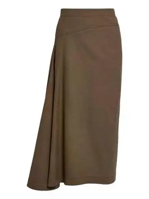 Erdem Draped Midi Skirt - Green