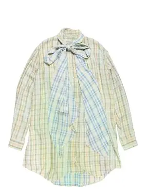 ACNE STUDIOS Plaid Asymmetric Shirt