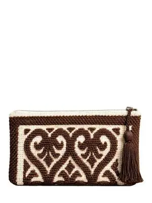 ATP ATELIER Costantine Cotton Pouch - Walnut