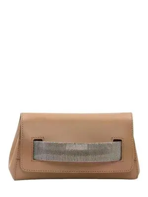 ORTIGNI Chain Gossip Xs-alba Clutch Bag - Neutrals