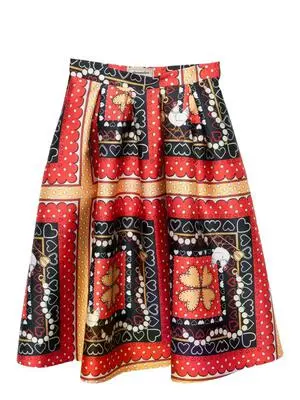 ALESSANDRO ENRIQUEZ Printed Skirt