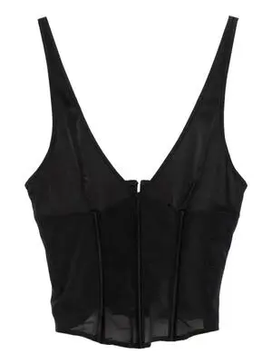 Kiki De Montparnasse Corset Tank Top - Black