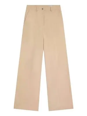 PENCE 1979 Pleated Wide Leg Trousers - Neutrals