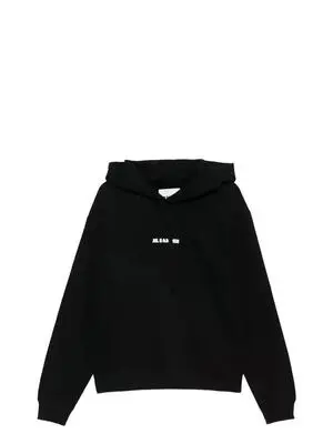 JIL SANDER Logo-print Hoodie - Black
