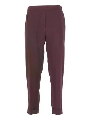 P.a.r.o.s.h Elastic-Waistband Trousers Brown