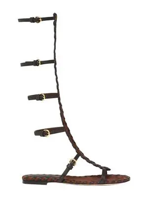 GIANVITO ROSSI Zaira Gladiator Sandals - Brown