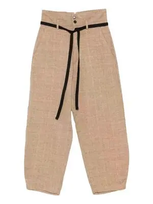 Barena Venezia Candiano Mozza Drawstring Trousers Neutrals