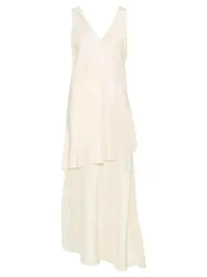 Barena Venezia Double-layer Midi Dress - Neutrals
