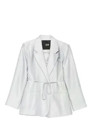 ELEH Belted Blazer - Blue