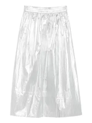 TIBI Metallic Pull-On Skirt