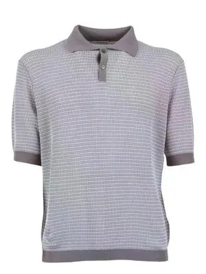 BALLANTYNE Short-sleeve Polo Shirt - Grey