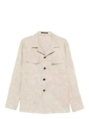 Tagliatore Button Pocket Shirt - Neutrals