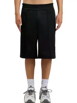 Palm Angels Curved Logo Track Shorts - Black