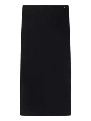 Armani Exchange Logo-detail Pencil Maxi Skirt - Black