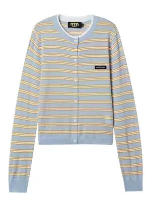 MINI CREAM Striped Cardigan - Blue