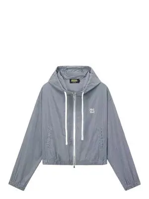 MINI CREAM Zip-up Hooded Jacket - Blue