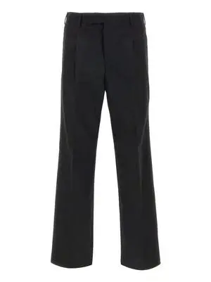 PT TORINO Tailored Crease Trousers - Black