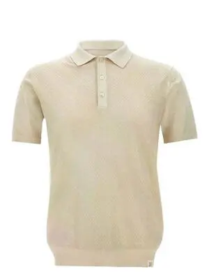 Peuterey Diamond-pattern Polo Shirt - Neutrals