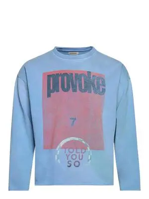 ASTRUM Provoke Graphic Long-sleeves T-shirt - Blue