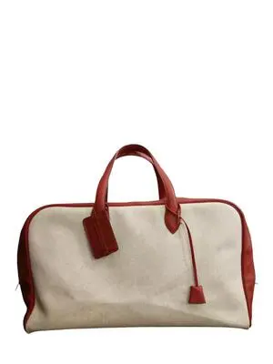 Hermès 2000s Clemence Leather Travel Bag - Neutrals