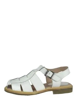 Paraboot Iberis Buckle Leather Lace-up Shoes - White