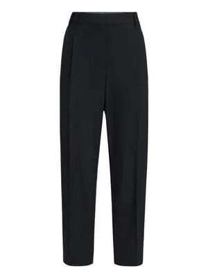 Brunello Cucinelli Virgin Wool-blend Slouchy Trousers - Black