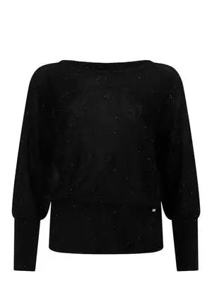 Herno Metallic Knitted Top - Blue