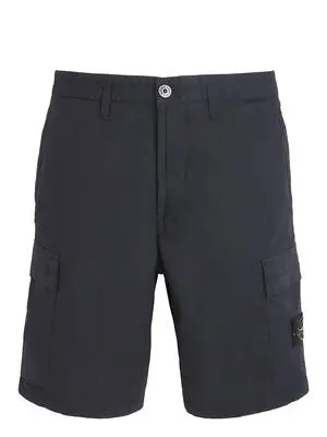 Stone Island Stretch-cotton Tela Bermuda Shorts - Navy