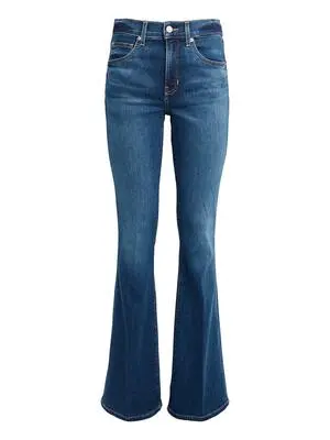Veronica Beard Beverly High-rise Flare Jeans - Blue