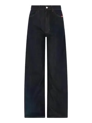 AMISH SUPPLIES Linda Rinse Wide-leg Jeans - Blue