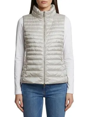 MOORER Quilted Waistcoat - Grey