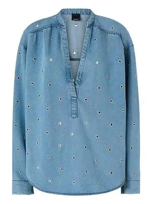 PINKO Bellicoso Blusa Light Denim Shirt