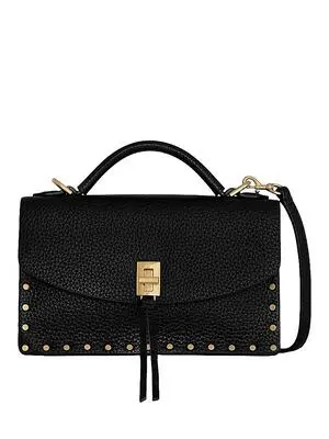 Rebecca Minkoff Leather Top Handle Wallet Crossbody - Black
