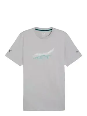 PUMA X Mercedes Amg Petronas F1 Team Graphic-print Round-neck T-shirt - Grey