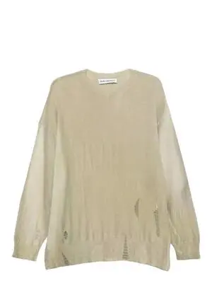 Our Legacy Slant Distressed Sweater - Neutrals