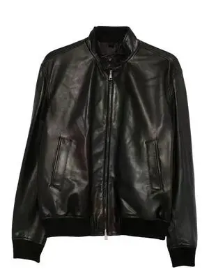 Tagliatore Leather Jacket - Black