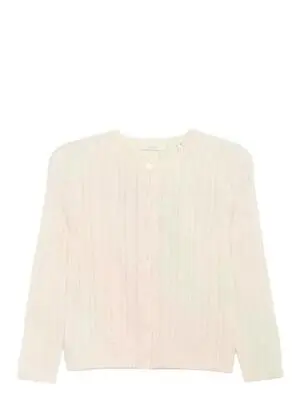 DÔEN Danae Cable-knit Cardigan - Neutrals