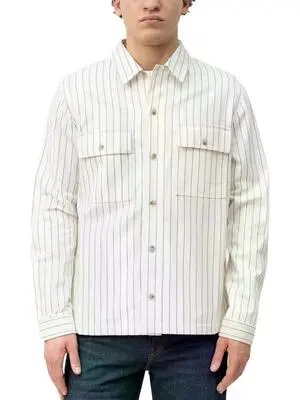 Hugo Chest-pockets Striped Shirt - Neutrals