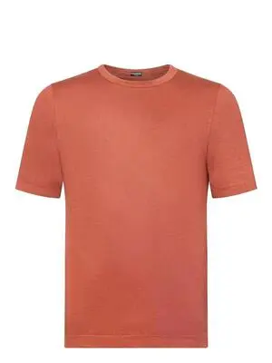 FRANZESE COLLECTION Crew-neck Short-sleeves T-shirt - Red